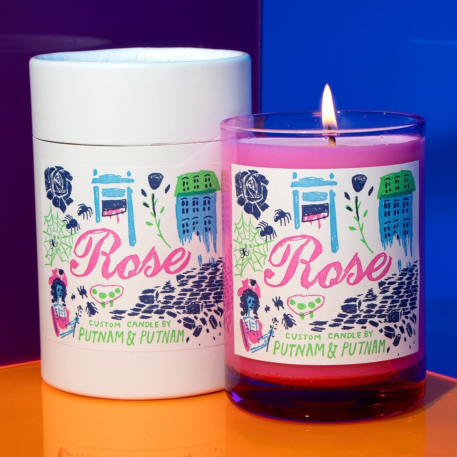 Putnam Rose Candle – Bellini's Skin and Parfumerie